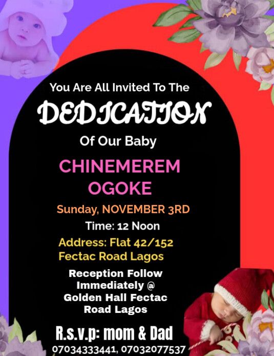 Dedication flyer design Templat | PosterMyWall