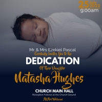 church dedication Template | PosterMyWall