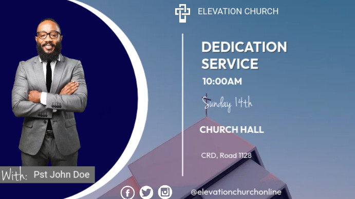 DEDICATION SERVICE (2) Template | PosterMyWall