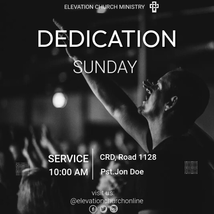Copy of DEDICATION SERVICE (2) | PosterMyWall