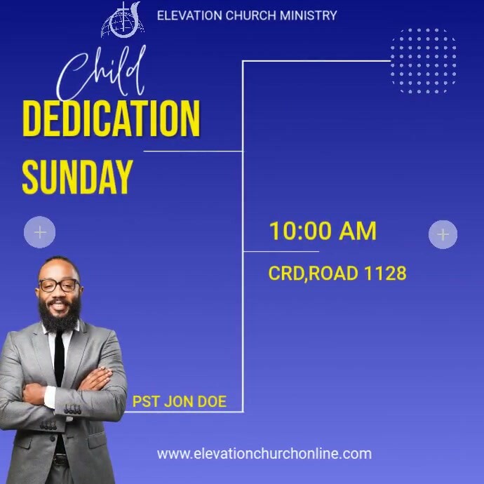 DEDICATION SERVICE (3) Template | PosterMyWall