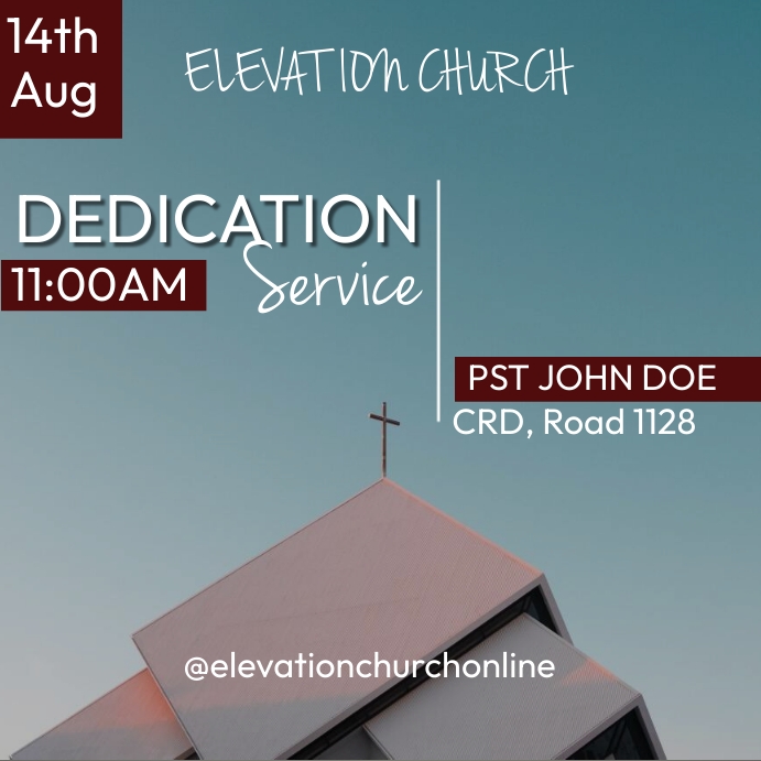 Copy of DEDICATION SERVICE (5) | PosterMyWall