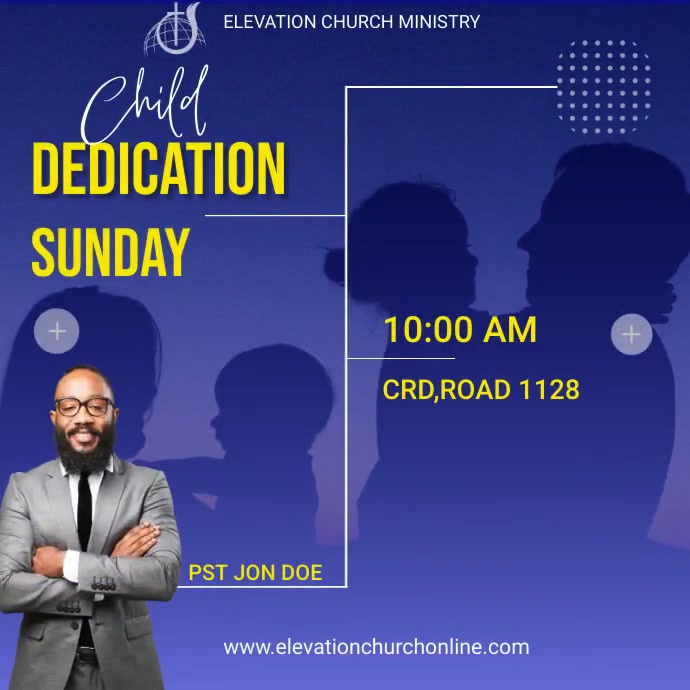 DEDICATION SERVICE (5) Template | PosterMyWall
