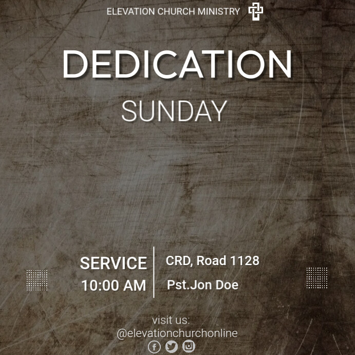 DEDICATION SERVICE (5) Template | PosterMyWall