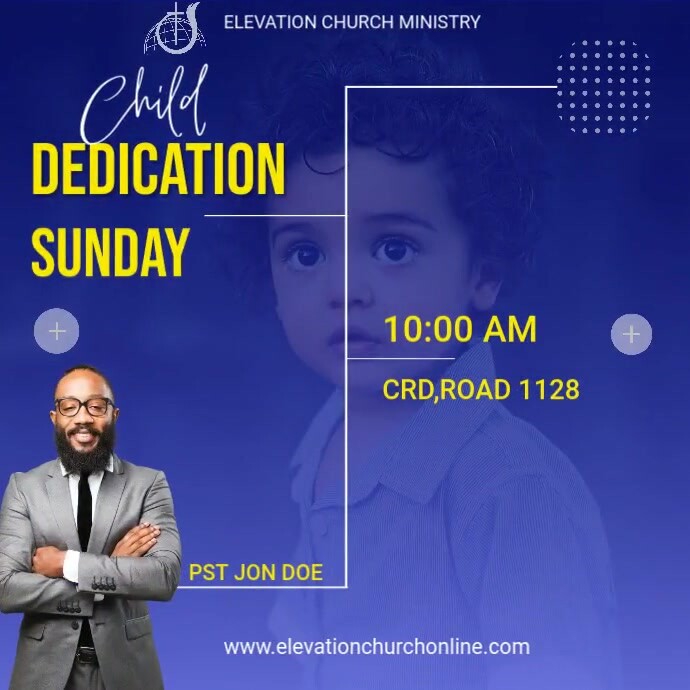 Copy of DEDICATION SERVICE (7) | PosterMyWall