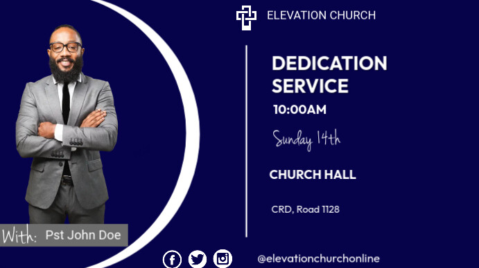 Copy of DEDICATION SERVICE | PosterMyWall