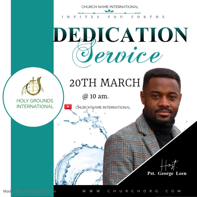 Copy of Dedication service poster | PosterMyWall