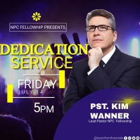 DEDICATION SERVICE (1) Template | PosterMyWall