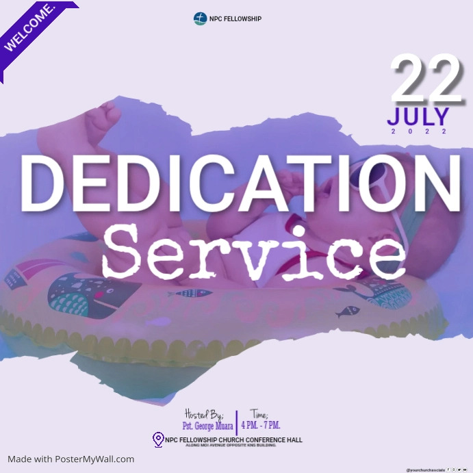 Copy of Dedication service poster | PosterMyWall