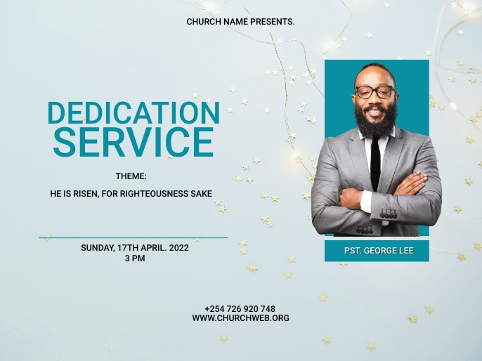 โปสเตอร์บริการอุทิศการ เทมเพลต | PosterMyWall