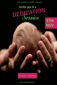 dedication poster Template | PosterMyWall