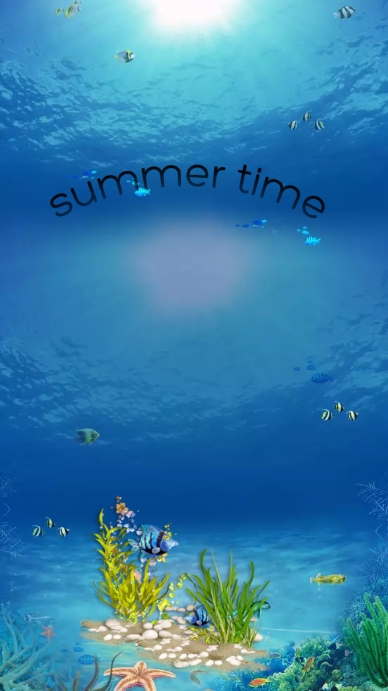 deep blue sea summer time template | PosterMyWall