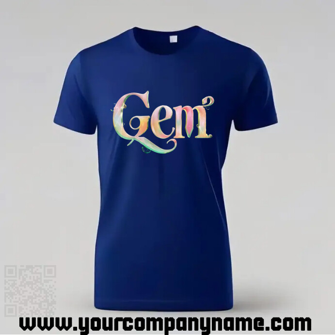 Deep blue T-shirt Template | PosterMyWall