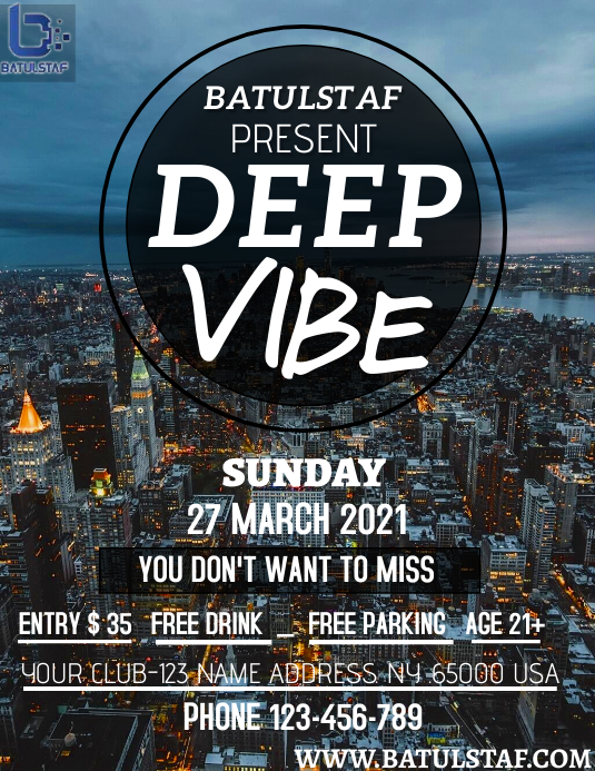 Plantilla de Diseño de Portada de álbum Oscuro Profundo | PosterMyWall