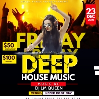 DEEP HOUSE PARTY Template | PosterMyWall