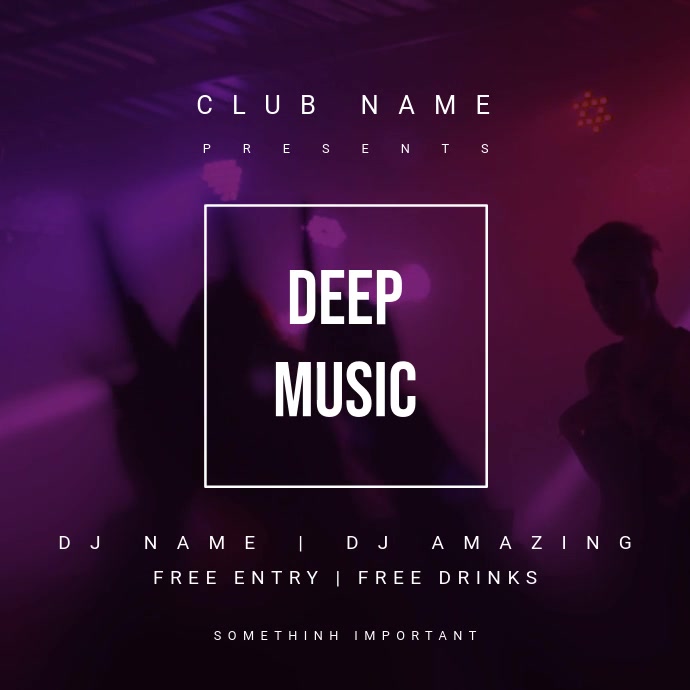 Deep Music Template | PosterMyWall