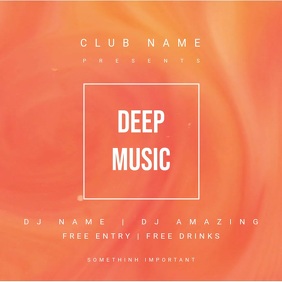 Deep Music Poster Template | PosterMyWall