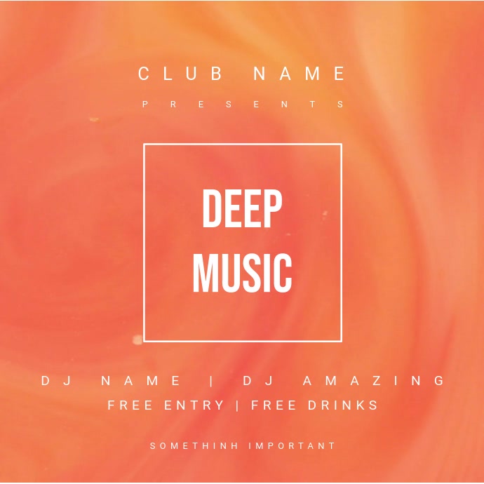 Deep Music Poster Template | PosterMyWall