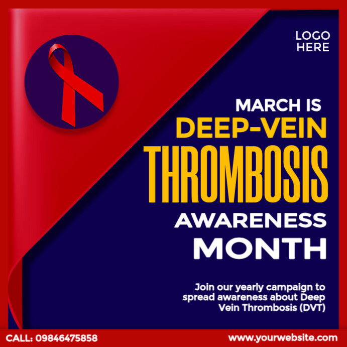 Deep-Vein Thrombosis Awareness Month Template | PosterMyWall