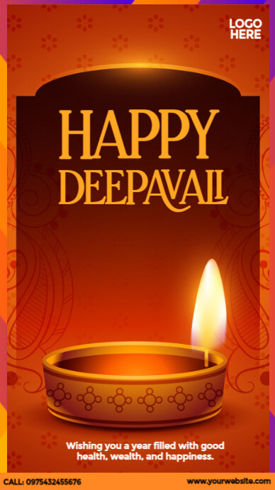 Deepavali Greetings Template | PosterMyWall