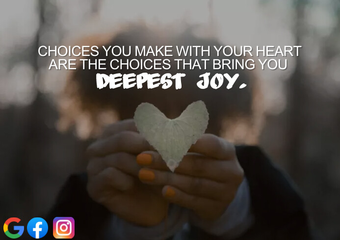 DEEPEST JOY QUOTE TEMPLATE | PosterMyWall