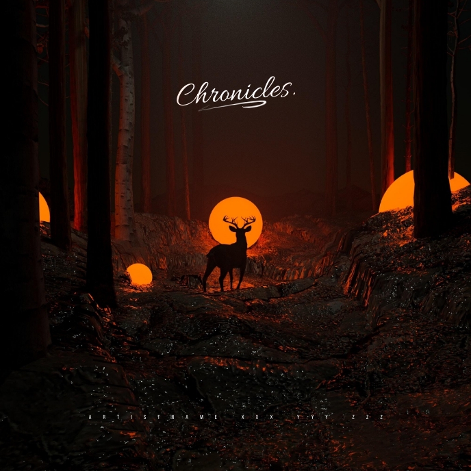 Deer Album cover Template | PosterMyWall