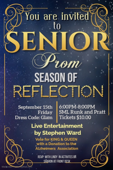 Prom School Ball Party Poster Invitation | PosterMyWall