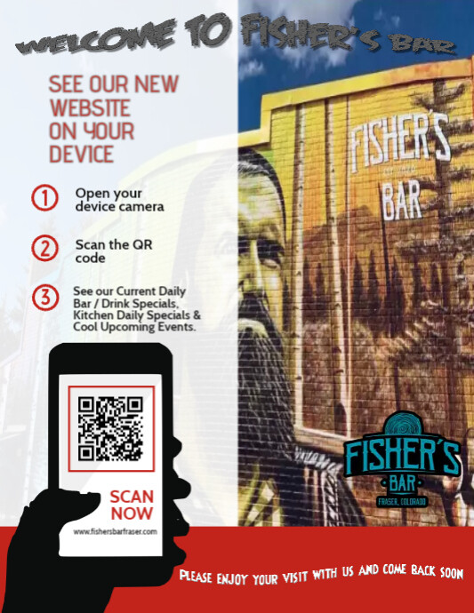 online menu scan flyer template design | PosterMyWall