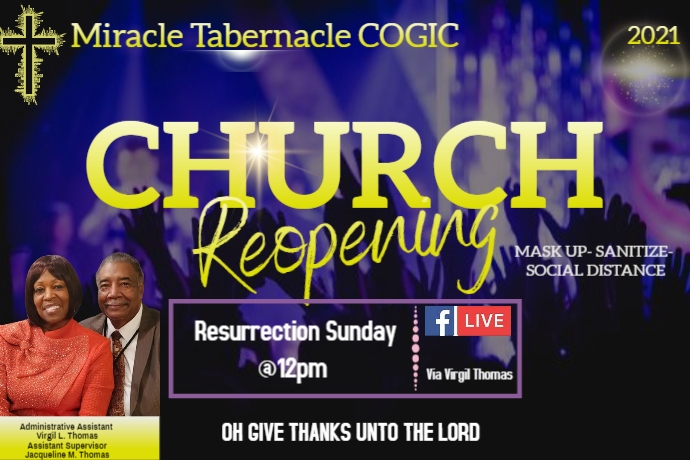 Copy of Church Reopening Flyer Template | PosterMyWall