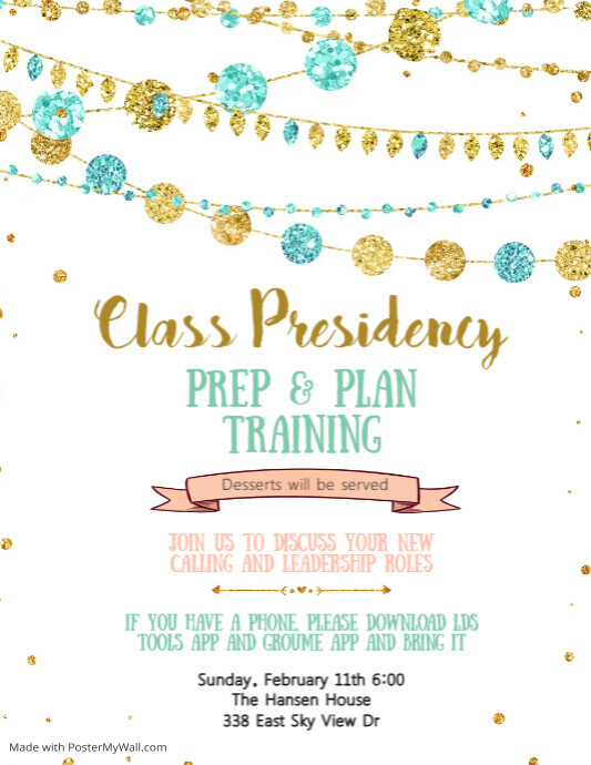 Class Pres. Training | PosterMyWall