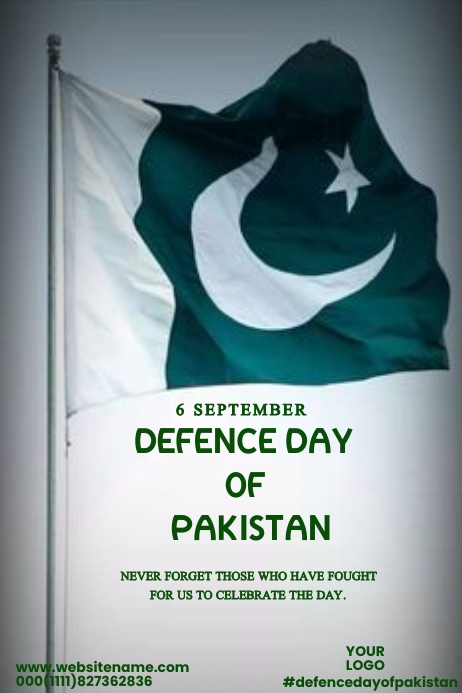 Defence day of pakistan 6 september Template | PosterMyWall