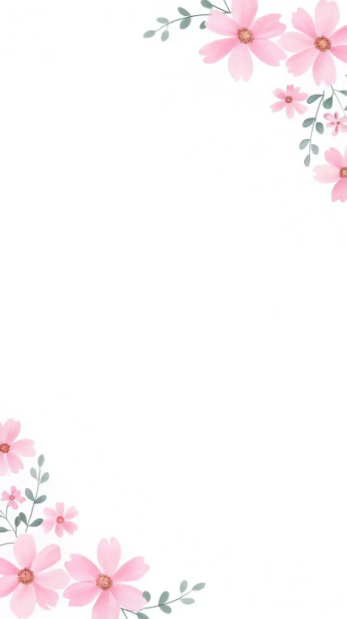 Delicate Pink Floral Corner Border Frame Instagram Story Template | PosterMyWall