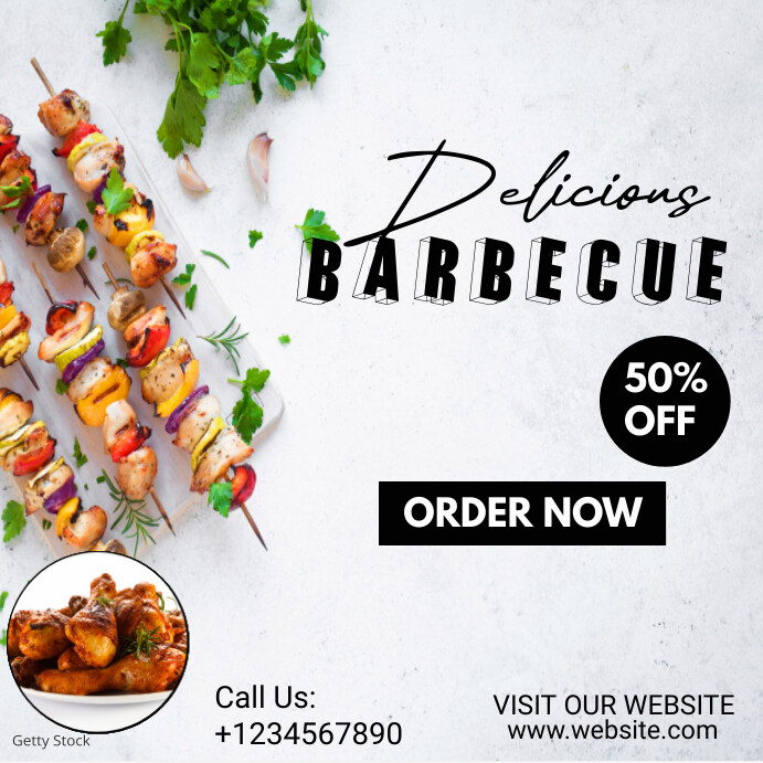delicious barbecue Template | PosterMyWall