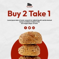 Delicious Bread Ads Template | PosterMyWall