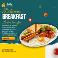 Delicious Breakfast Ads Template | PosterMyWall