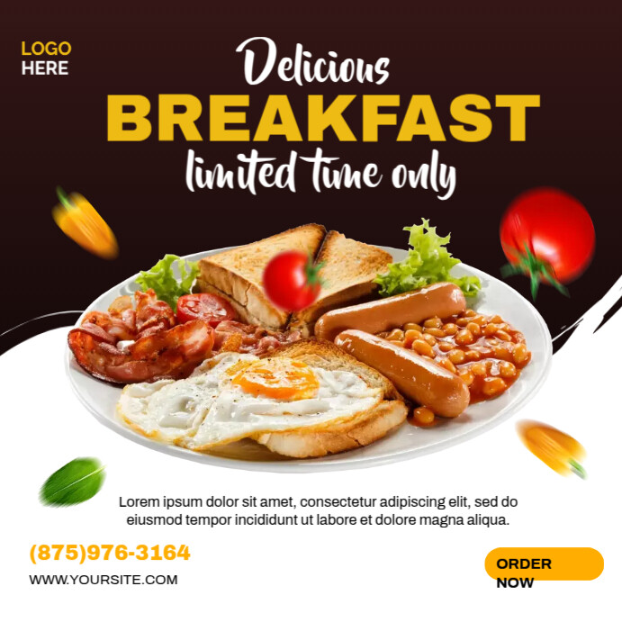 Plantilla de Delicious Breakfast Offer | PosterMyWall