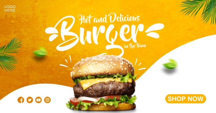 Delicious Burger Ads Template | PosterMyWall
