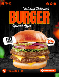 Burger Ads Template | PosterMyWall