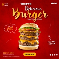 Delicious Burger Menu Template | PosterMyWall