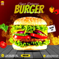 Cheese Burger Menu Template | PosterMyWall