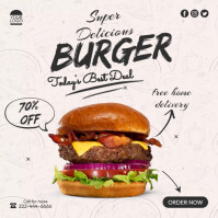 Delicious Burger Menu Template | PosterMyWall