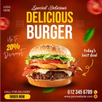 Delicious Burger Menu Template | PosterMyWall
