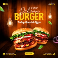 Delicious Burger Menu Template | PosterMyWall