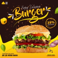 Delicious Burger Menu Template | PosterMyWall
