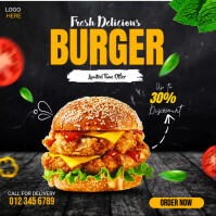 Delicious Burger Menu Template | PosterMyWall