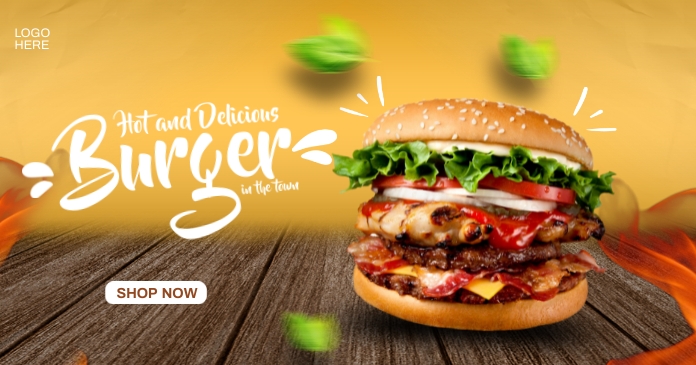 Delicious Burger Offer Template | PosterMyWall