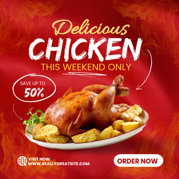 Delicious chicken Template | PosterMyWall