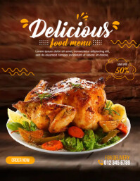 Chicken Food Menu AD Template | PosterMyWall