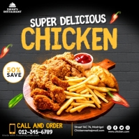 Chicken Food Menu Template | PosterMyWall