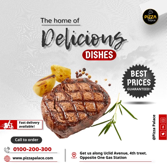 Delicious dishes Template | PosterMyWall